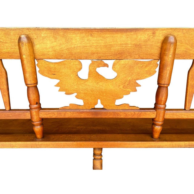 Mid 20th Century Vintage, Cushman Colonial, Solid Maple, Deacon's Bench ...