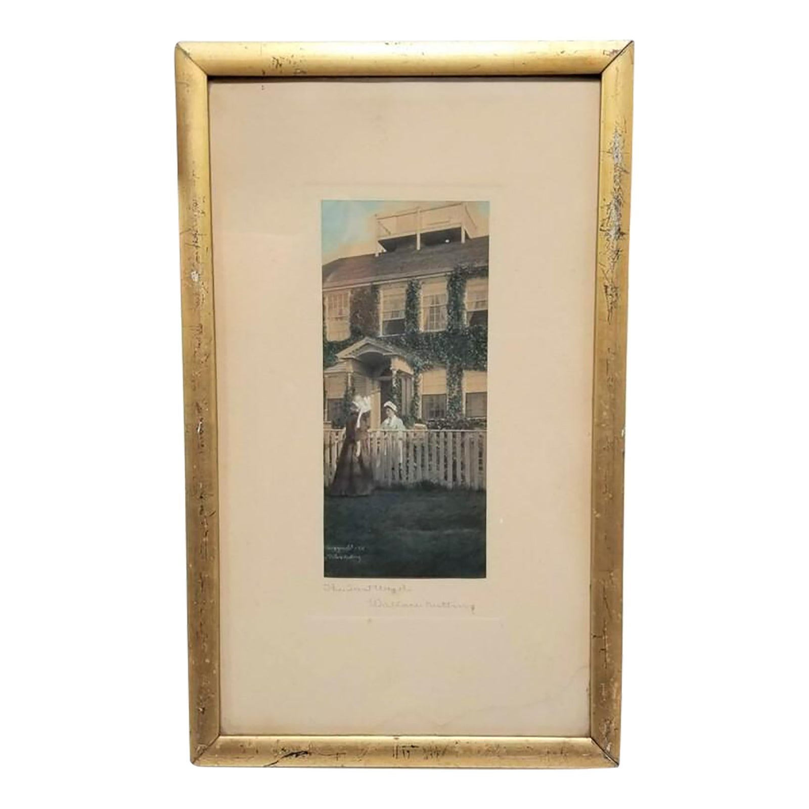 Wallace Nutting Signed "The Last Word" Hand Colored Photo Lithograph ...