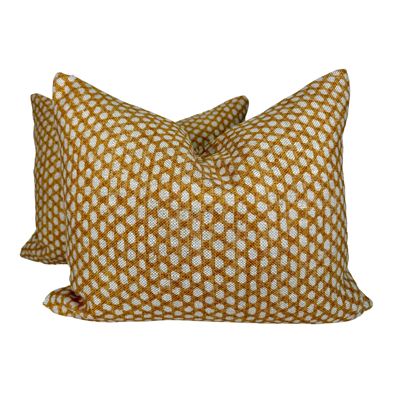 16"x20" Fermoie "Wicker" in Color 92 Pillows-a Pair | Chairish