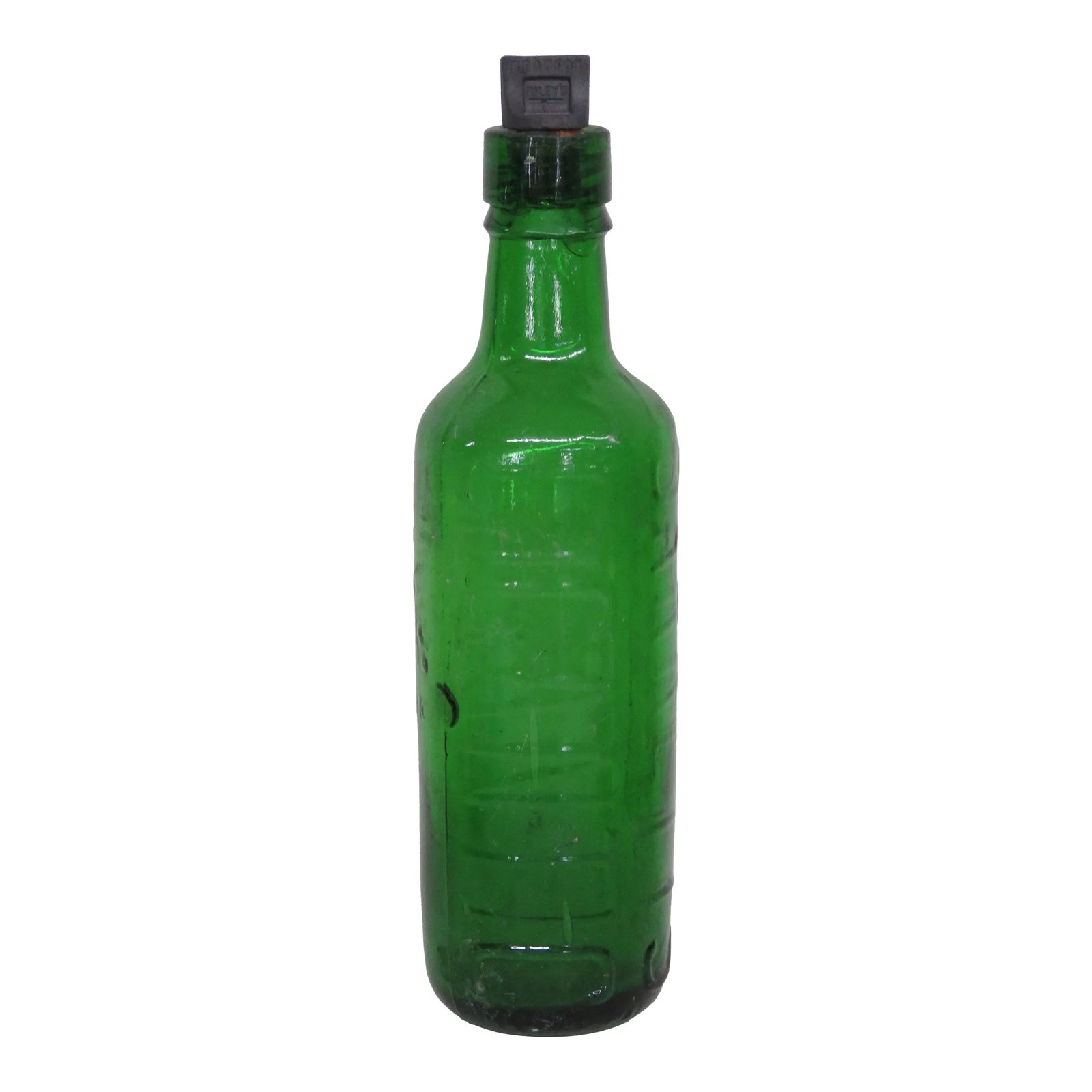 Embossed Barretts London Cigantic Ginger Beer Emerald Green Bottle ...