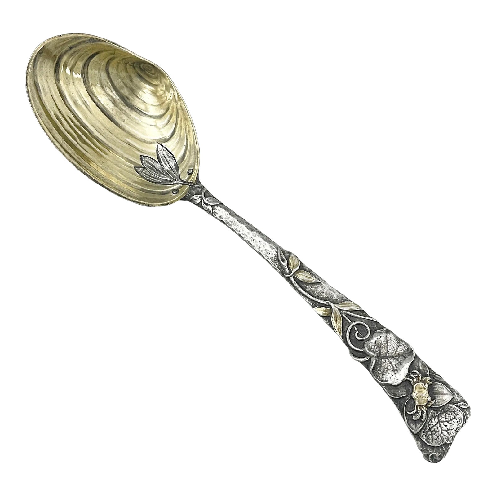 Sterling Silver and Vermeil Preserve Spoon in "Hizen", Gorham ...