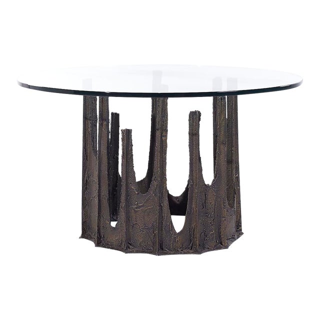 Paul Evans Mid Century Stalagmite Round Dining Table | Chairish