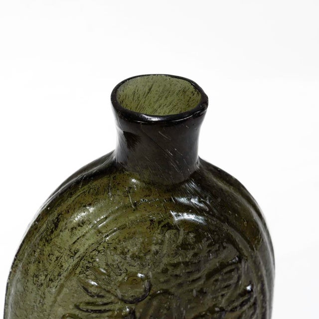 Antique Cornucopia Urn Pictoral American Blown Glass Flask Or Bottle