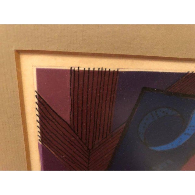 1960s Vintage Thom Vromen Signed Colored Lithograph Print of Thomas ...