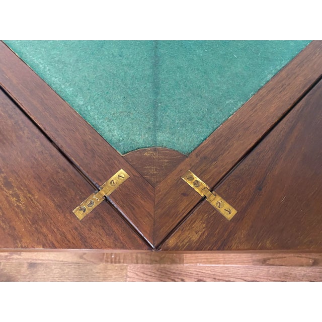 Antique Edwardian English Mahogany Envelope Game Table | Chairish