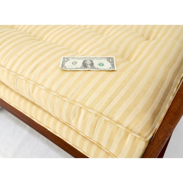 Mahogany Slight Panels Arms Compact Daybed Style Gold Stripe Window ...
