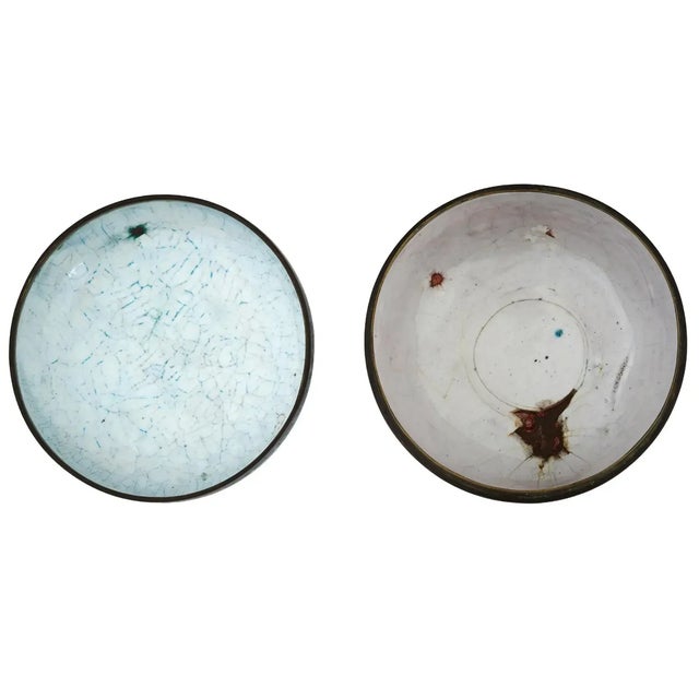 Early 19th Century Large Antique Japanese Cloisonne Enamel Container ...