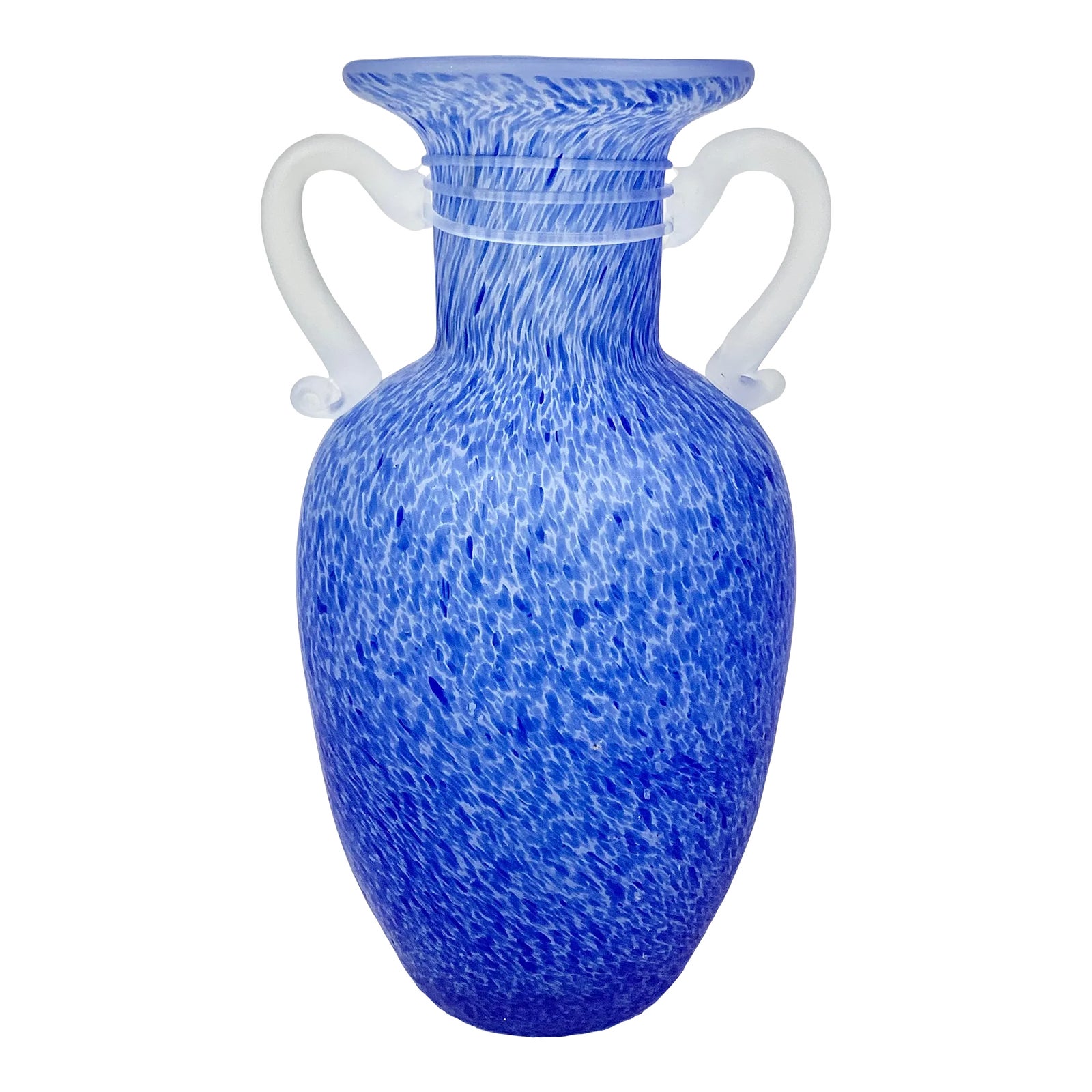 Vintage Murano Style Glass Vase | Chairish