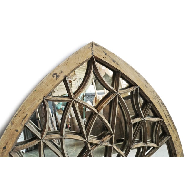 Arched Wood Transom Mirror | Chairish