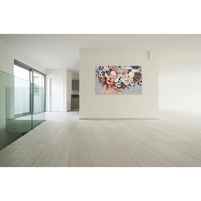 "Peace" Contemporary Original Botanical Portrait Painting by Sally K ...