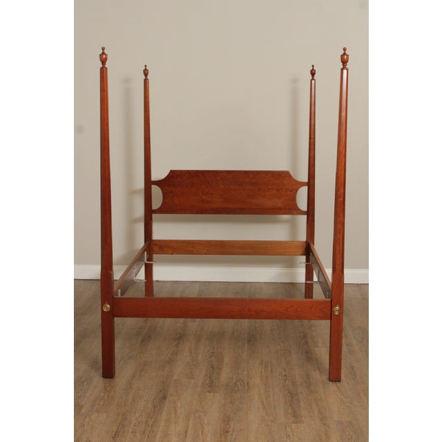 Suters Reproductions Traditional Full Size Cherry Poster Bed | Chairish
