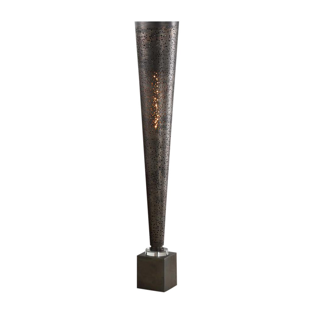 Metal Torchiere Lamp | Chairish