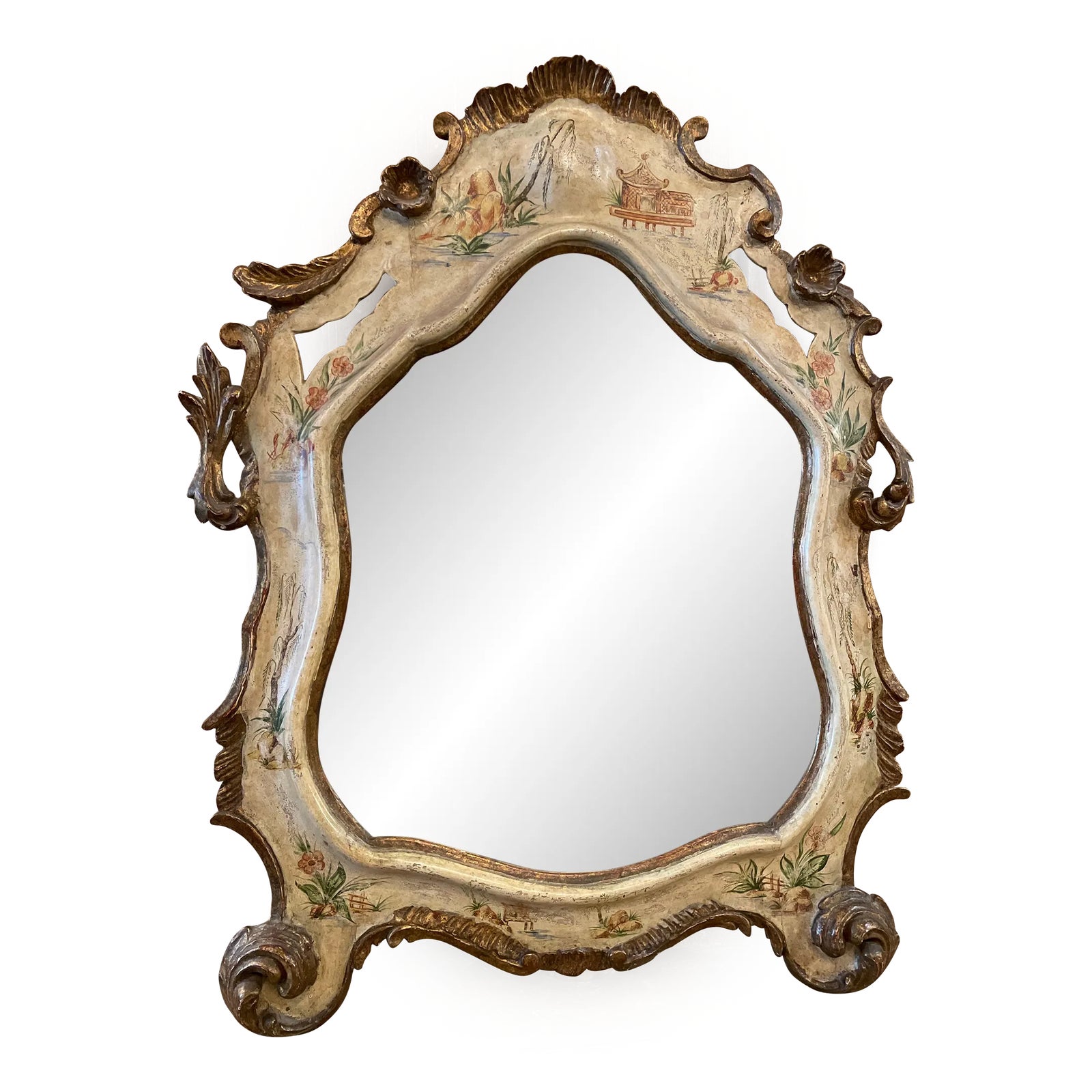 19th Century Venetian Rococo Mirror | Chairish