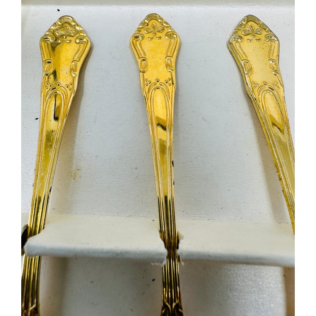 Vintage Janice Collection 24k Gold Plated Demitasse Spoons Made in ...