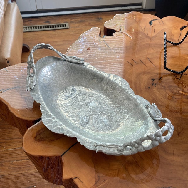 Vintage Hand Wrought Bread or Small Serving Dish by Rodney Kent | Chairish