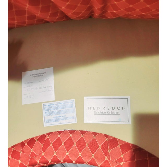 Custom Made Unique Down Filled Henredon Raspberry Curved Settee Sofa ...