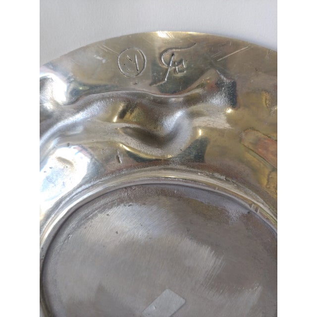 Vintage Pewter Round Double Handled Serving Plates/Trays Set of 2 ...