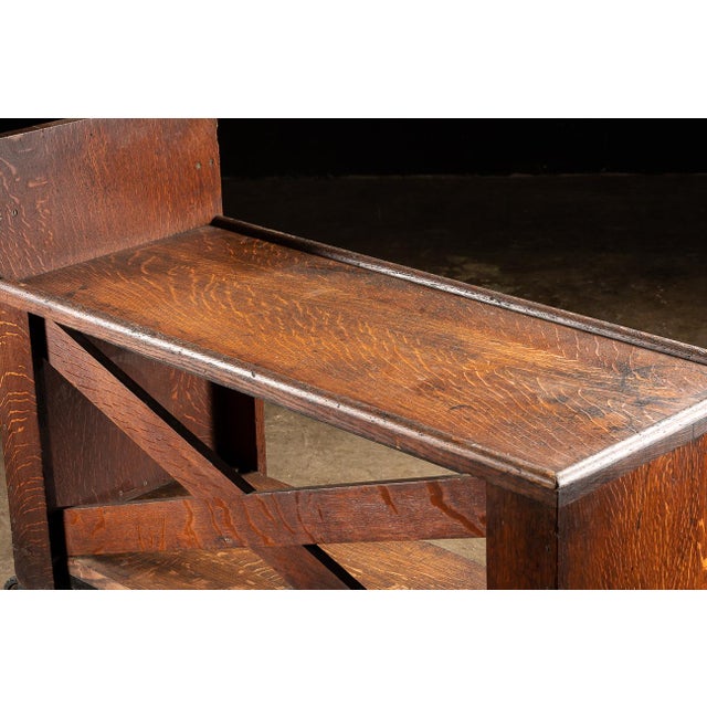 1920s Wooden Library Cart | Chairish