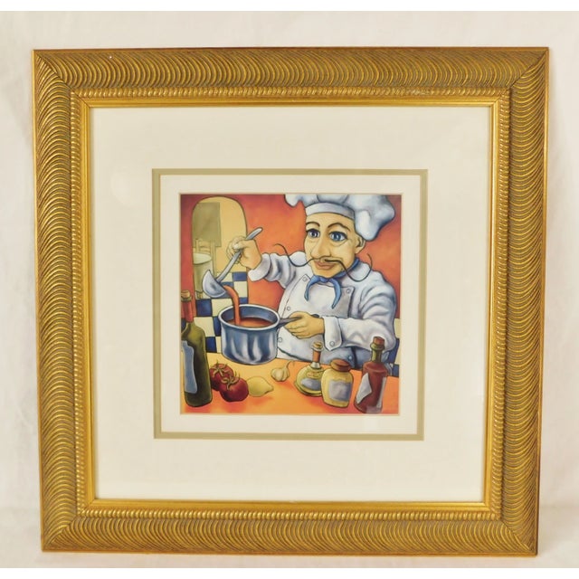 "Leonardo" by Rafuse Art Print Matted & Framed in Gold Wood Wall Decor ...