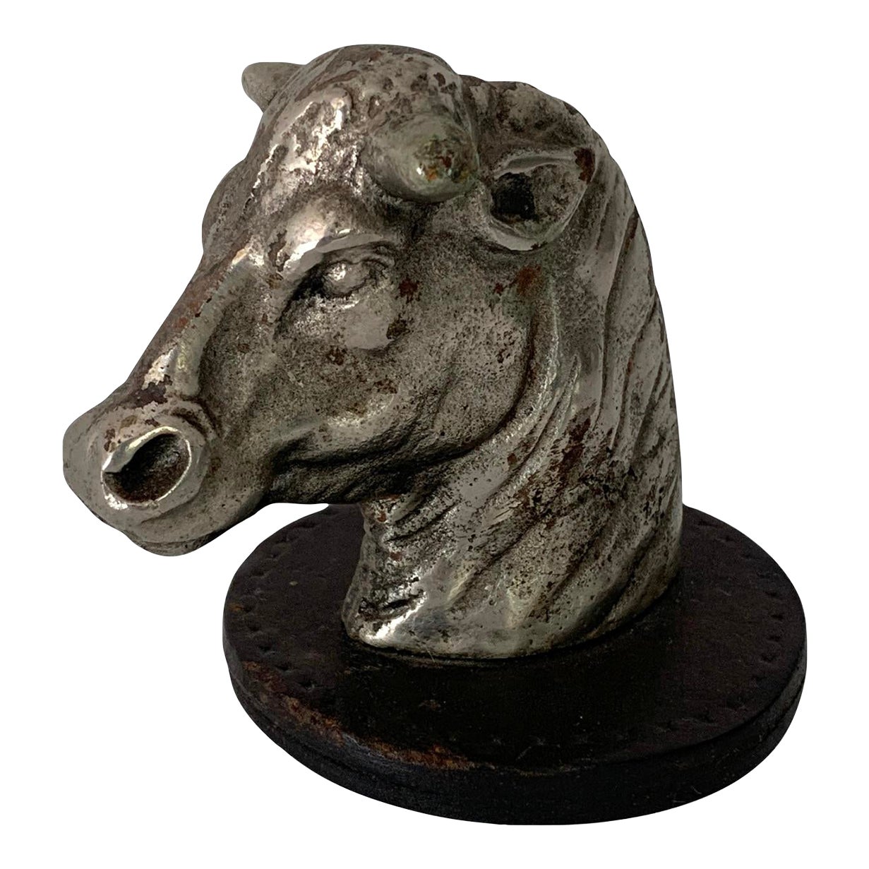 Vintage Metal Bull Paperweight | Chairish