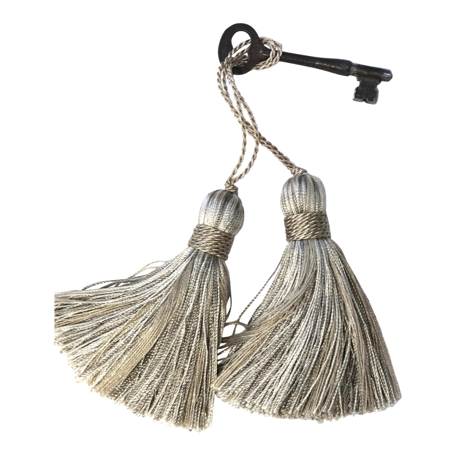 Petite Natural Color Tassels - a Pair | Chairish