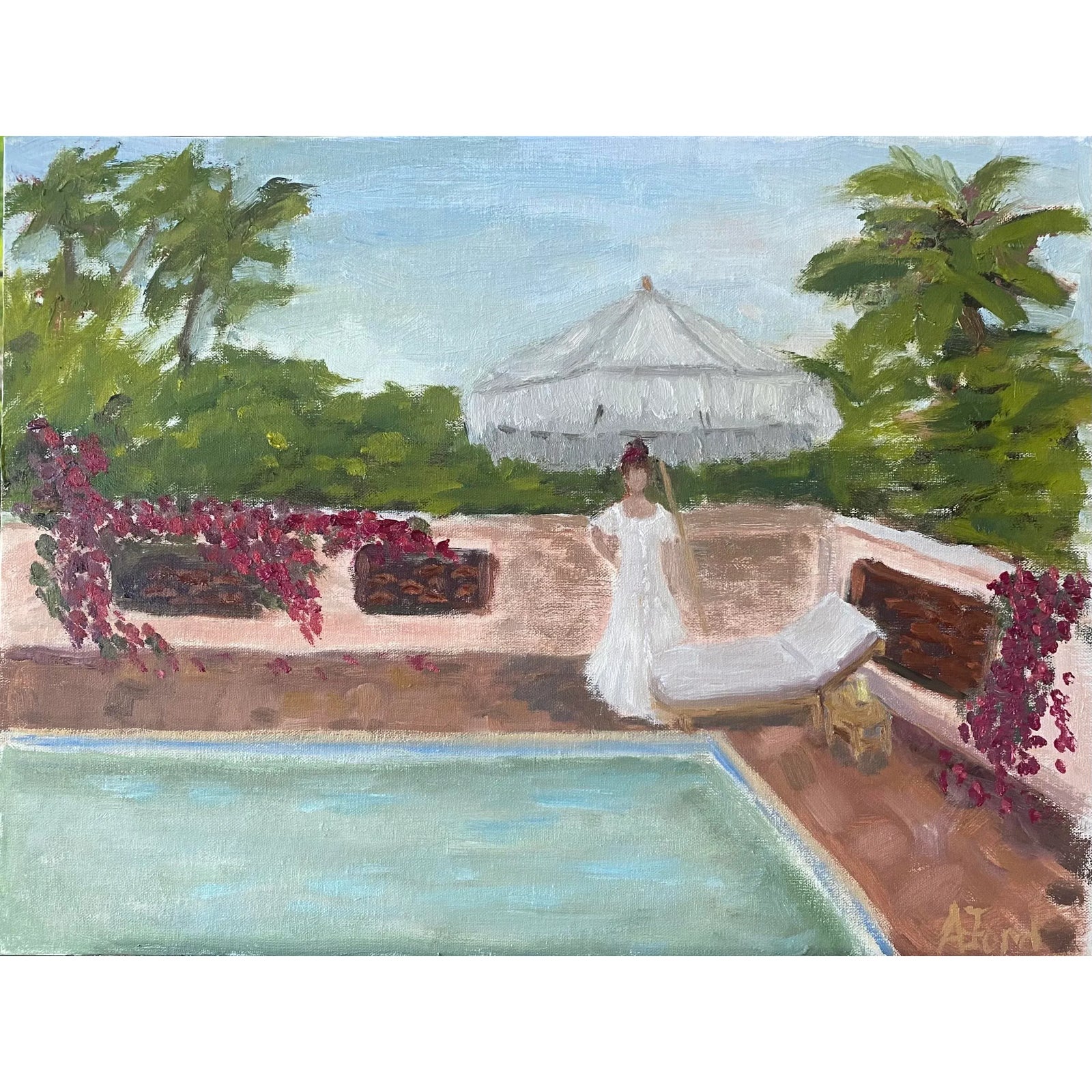 Poolside by Alice Ford | Chairish