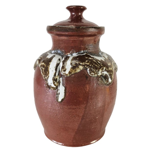 California Studio Art Pottery Lidded Cookie Jar 11" | Chairish