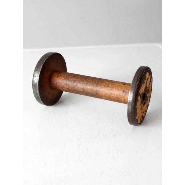 Antique Industrial Wooden Spool | Chairish