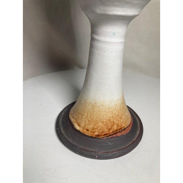 1980s Handmade Studio Pottery Chalice Goblet Decor | Chairish