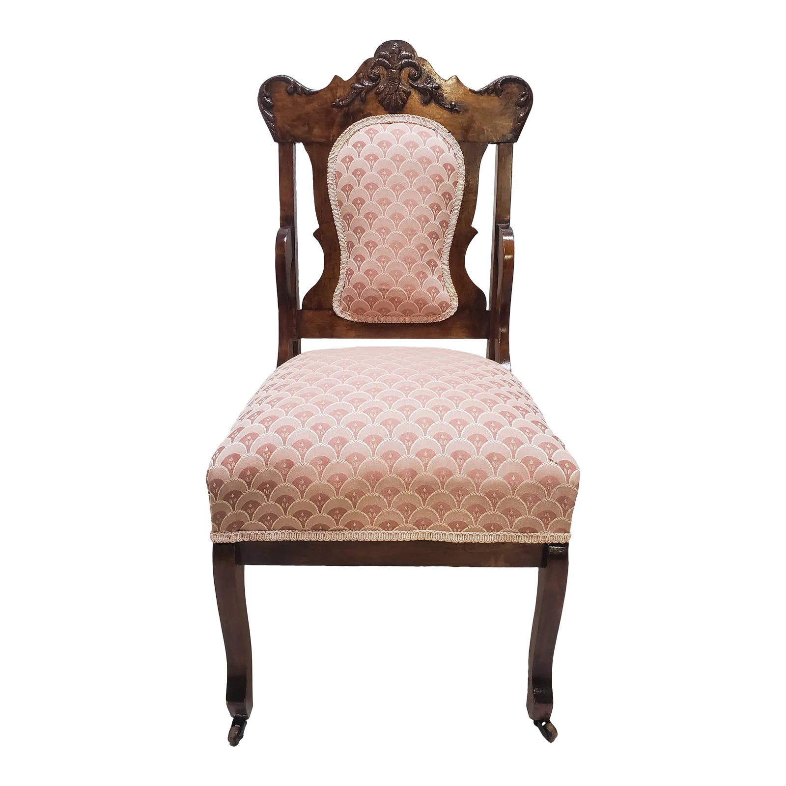 Antique Victorian Eastlake Desk Side Chair 19th Century | Chairish