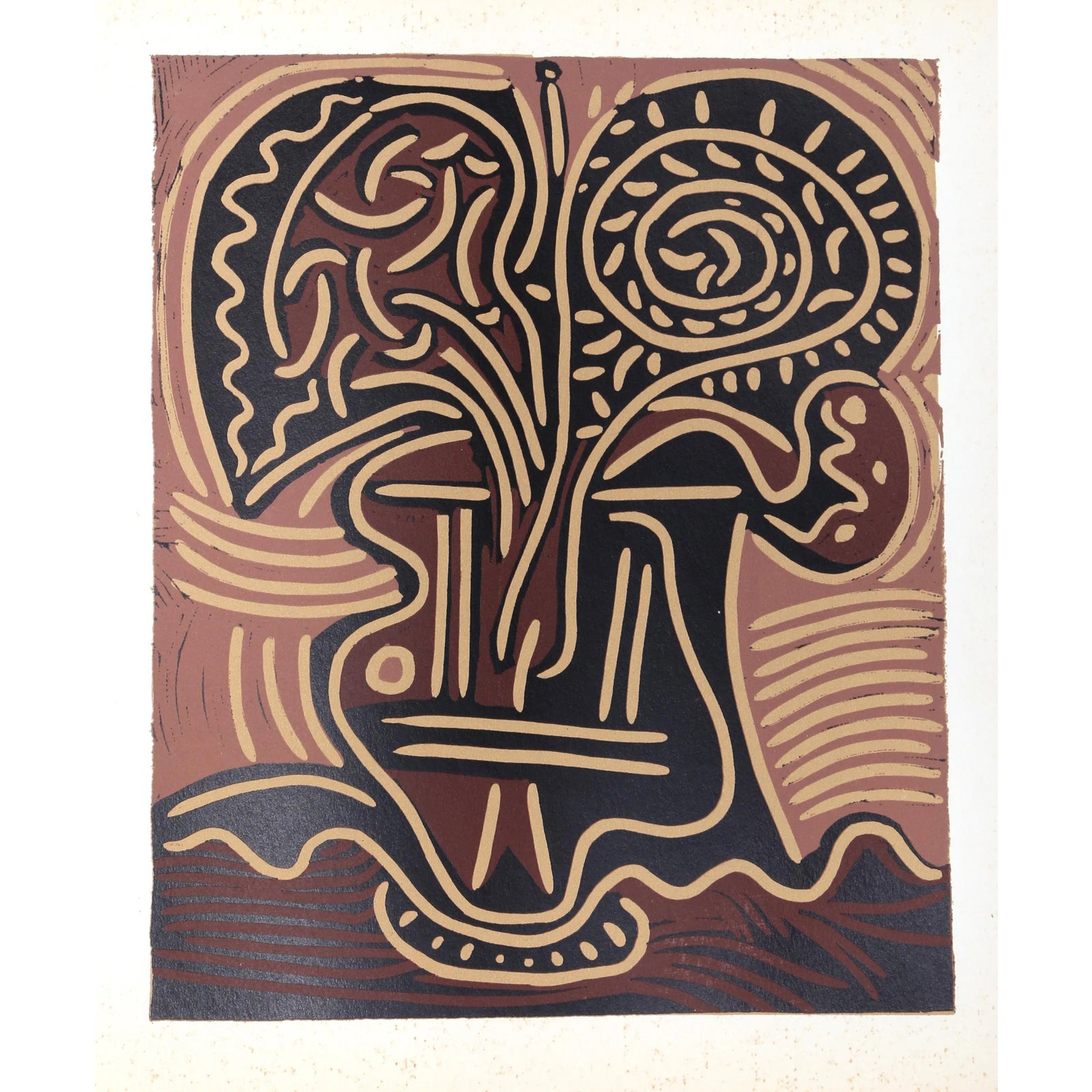 1980s "Le Vase de Fleurs" (11) Linocuts After Pablo Picasso | Chairish