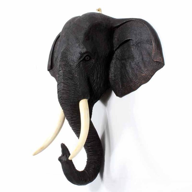 Wall Mounted Elephant Head | Chairish