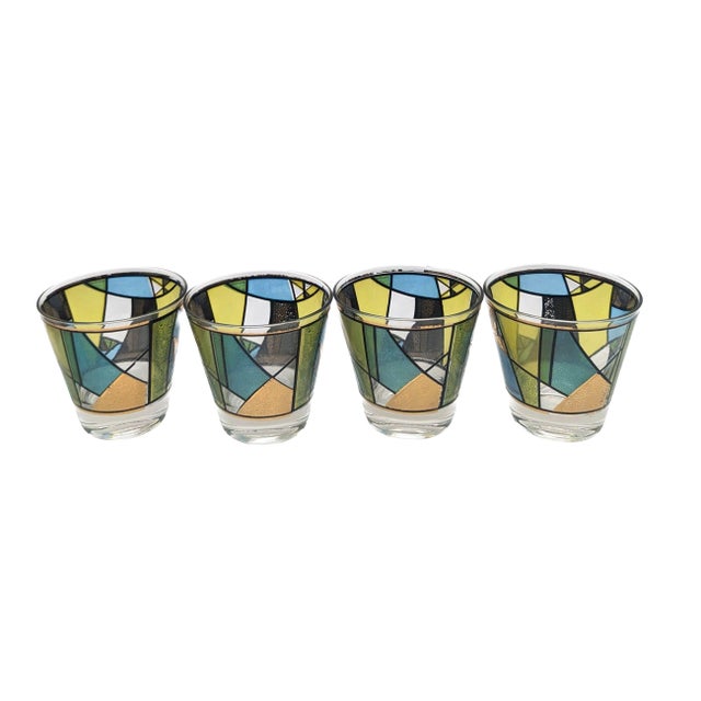 1960s Ned Harris Old-Fashioned Cocktail Glasses, Set of 4 | Chairish