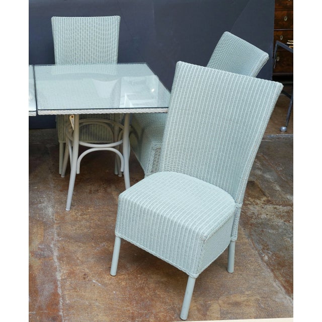 Lloyd Loom Table and Chairs Set From England (Six Chairs, Two Tables ...