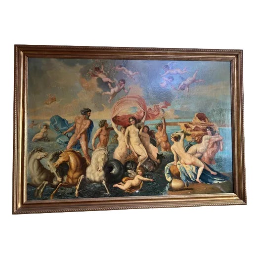 Circle of Nicolas Poussin, The Triumph of Venus, Oil on Canvas, Framed ...