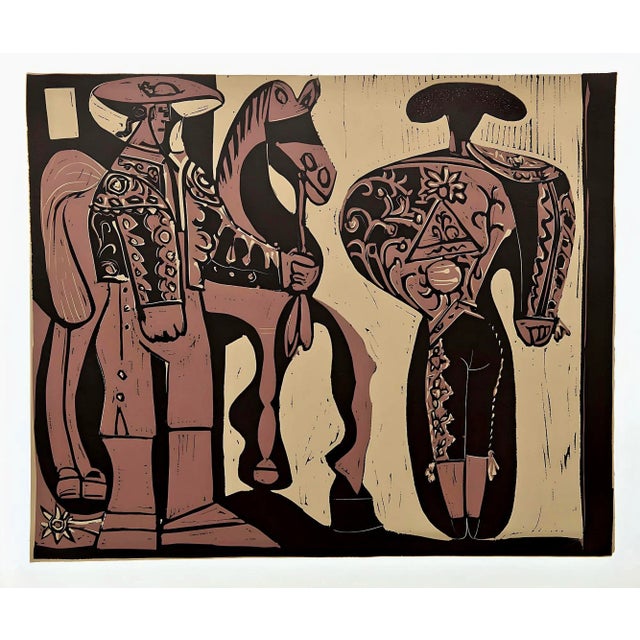 1960s Pablo Picasso, Picador and Matador, Linogravures Print | Chairish