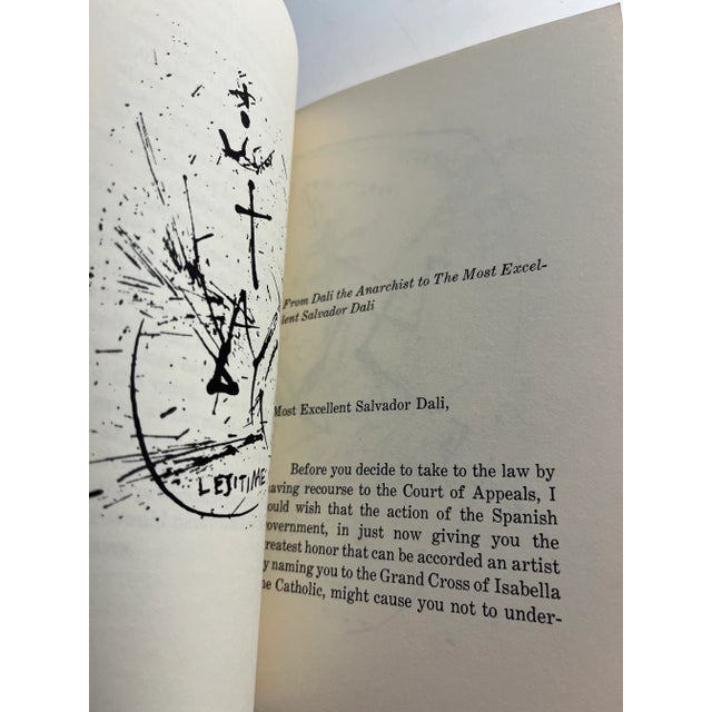 1968 Letter to Salvador Dali by Dali Book | Chairish
