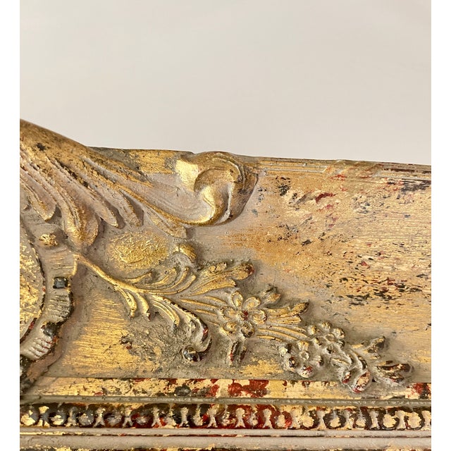 Antique French Gilded Gesso Gold Frame | Chairish