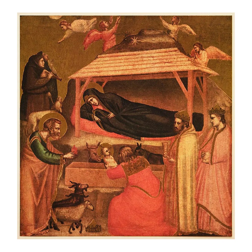 1953 After Workshop of Giotto "The Epiphany", Gold Printed First ...