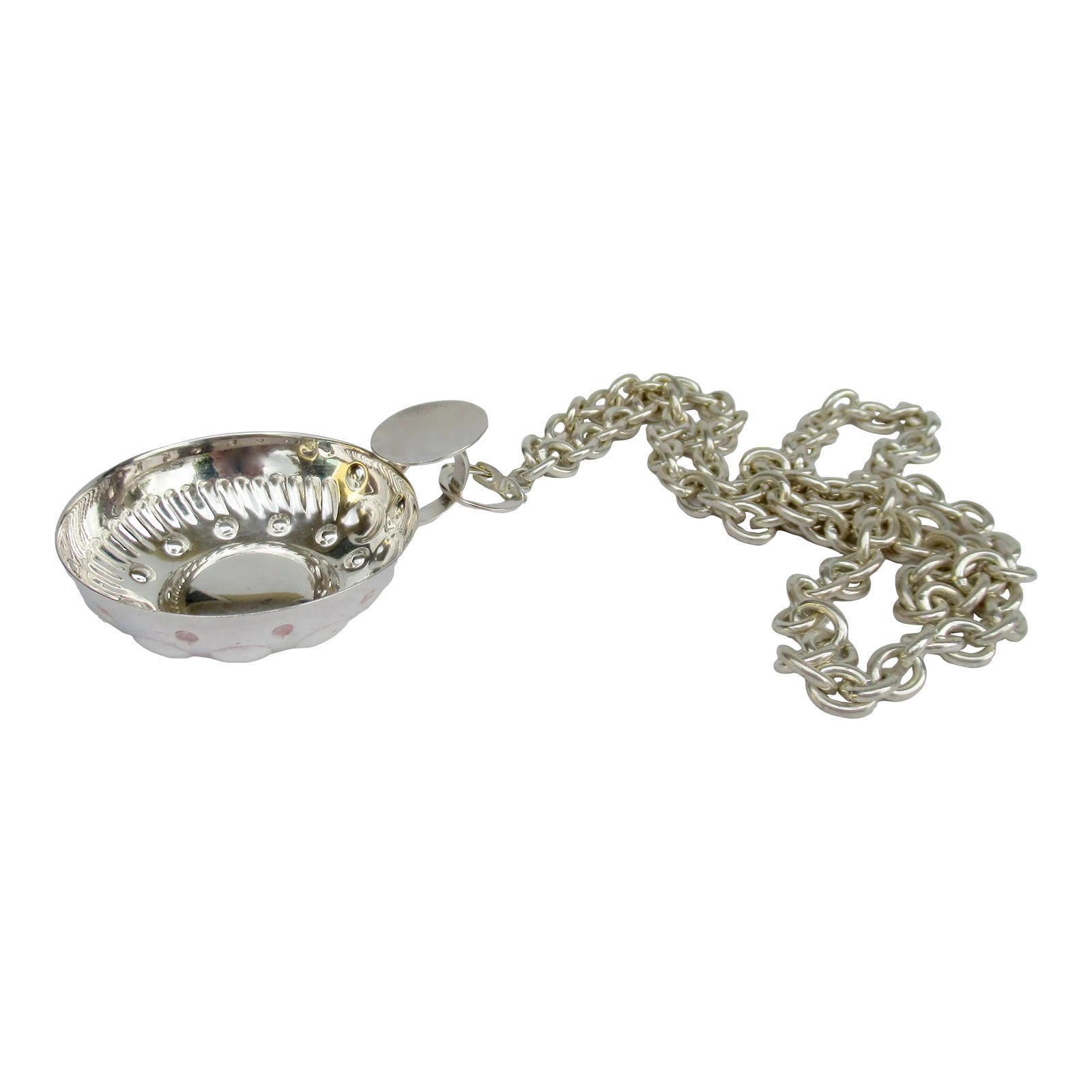 Vintage C.1930's-50's French Sterling Silver Over Copper Sommelier Wine ...