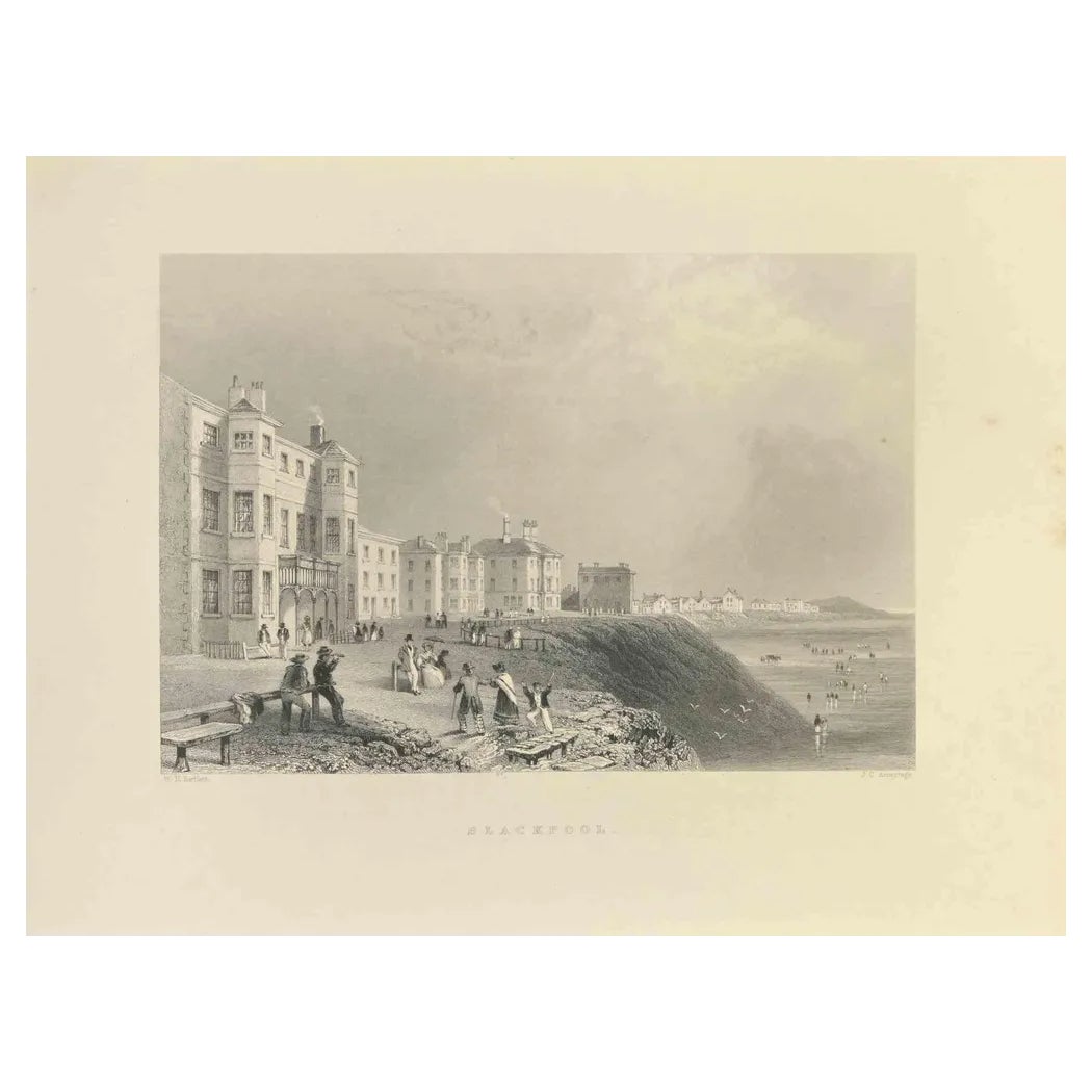 J.C.Armytage, Blackpool, Etching, Early 20th Century | Chairish