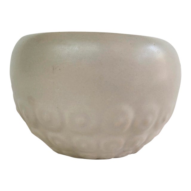 1960s Haeger Pottery Ivory Pola Dot Vessel | Chairish