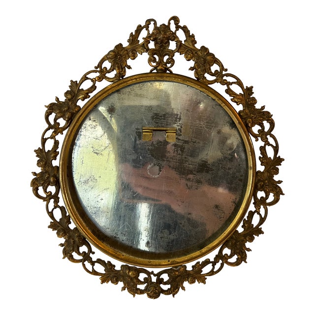 Vintage Brass Round Frame | Chairish