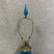 Mid 20th Century Blenko Style Blue Blown Glass Lamp With Teardrop Glass ...