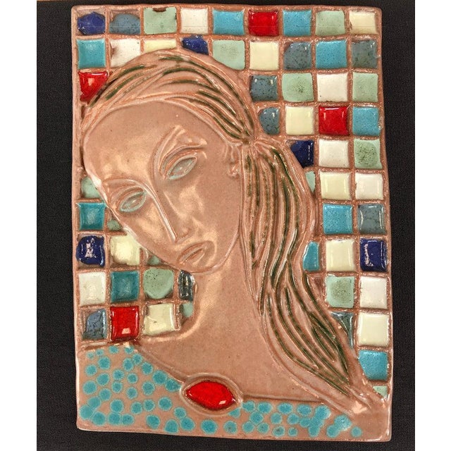 Large Harris Strong Woman Tile Art A | Chairish