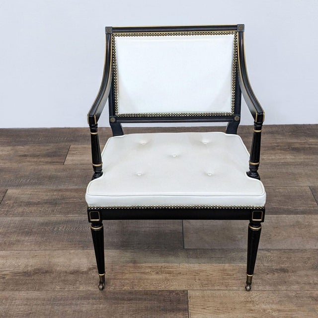 Hickory Chair Company Regency Style Tufted Chair | Chairish