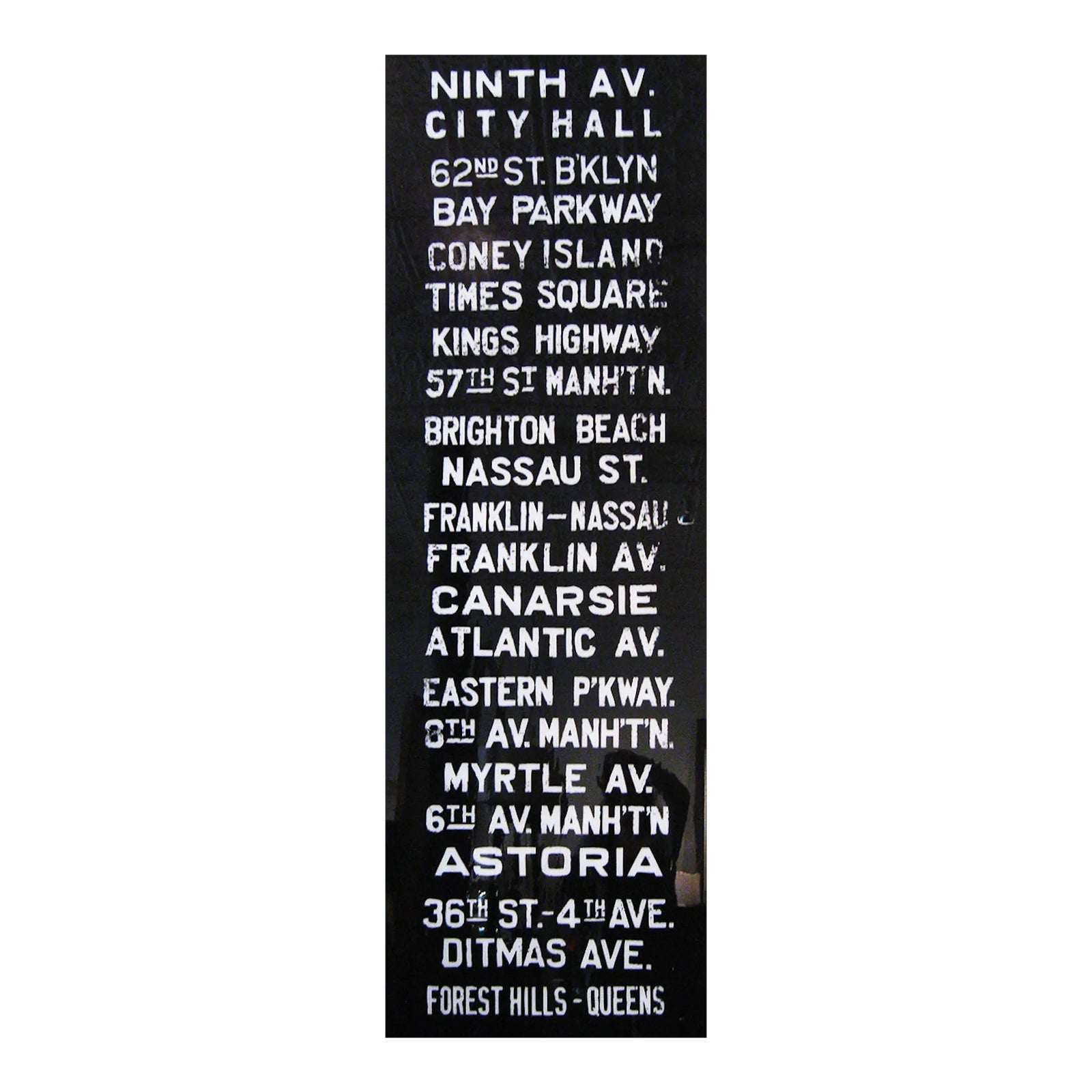 Nyc Subway Sign Art, , Mixed Media & Resin, Custom by Hardware Studio ...