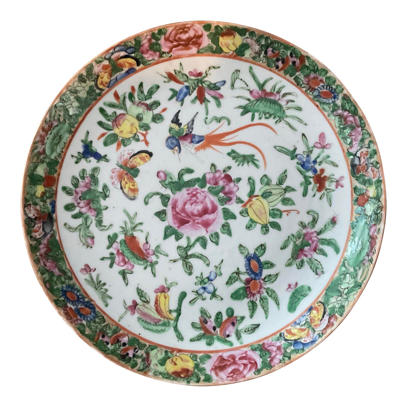 18th Century Famille Rose Canton Bowl | Chairish