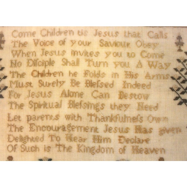 1819 Sampler Made by Ann Wareing in Victorian Period Frame, English ...