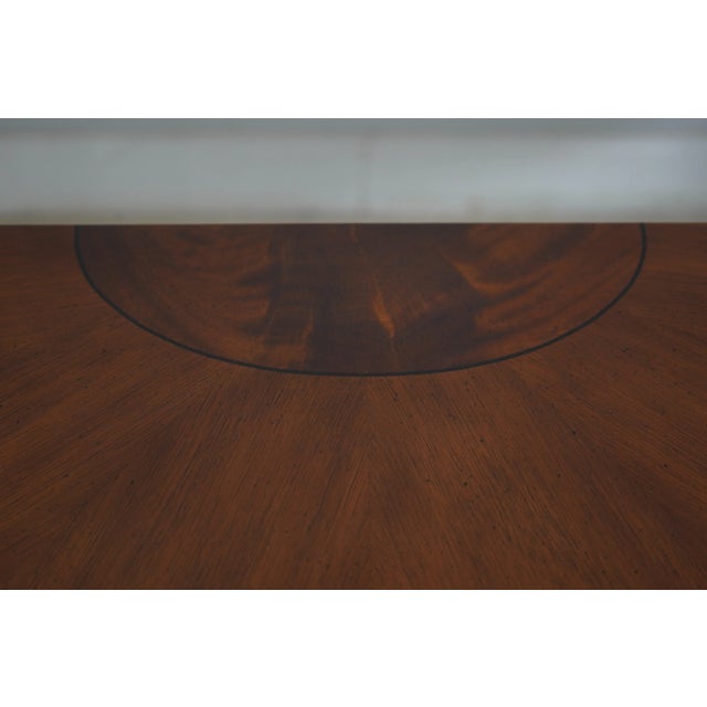 Wellington Hall Mahogany Console Sofa Table W. Inlay | Chairish